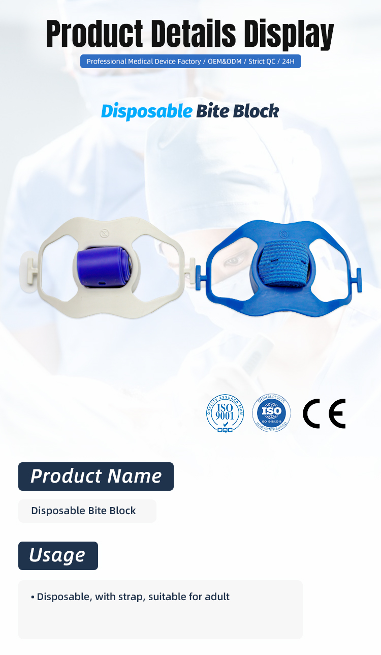 Surgical Instruments Mouthpiece Disposable Endoscopy Bite Block - Buy Disposable Endoscopy Bite ...
